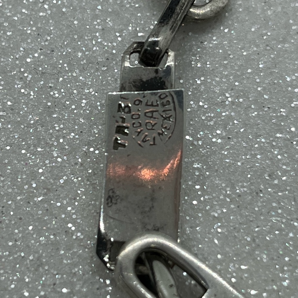 Taxco Mexican 925 Sterling Silver Rare Chain Necklace. - Gem